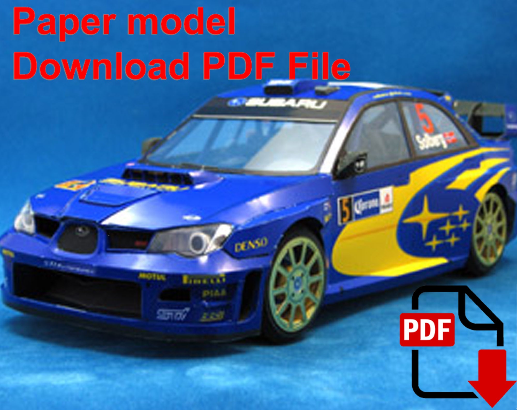 Impreza WRC2006, Papercraft, 3D Paper Model, Animal, Zoo, Paper Craft ...
