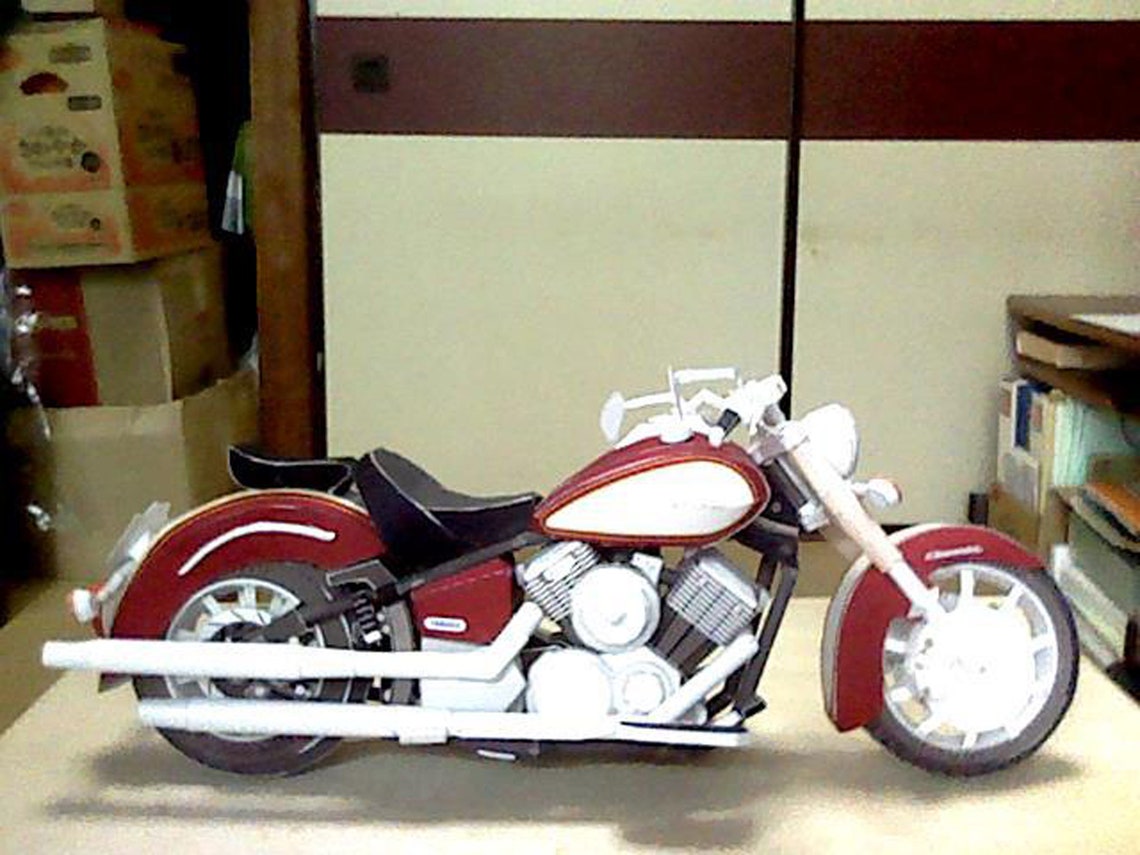 Yamaha DSC11 Realistic Papercraft, 3D Paper Model, Motorcycle, Paper ...
