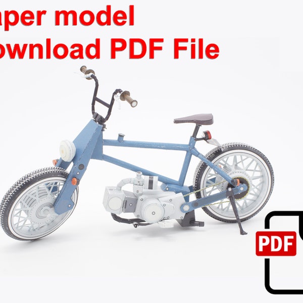Yamaha XJR1300 Realistic Papercraft 3D Paper Model, Motorcycle, Paper ...