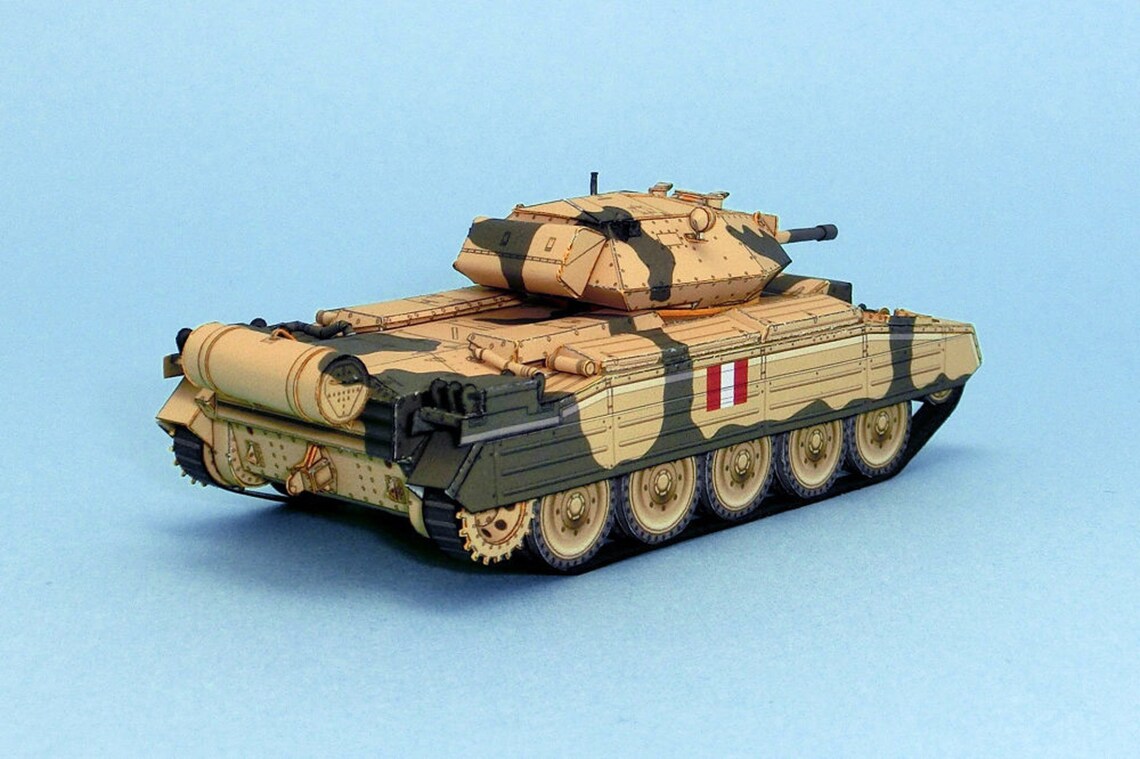 Crusader MK3-1, Papercraft, 3D Paper Model, Soldier, Tank, Paper Craft ...