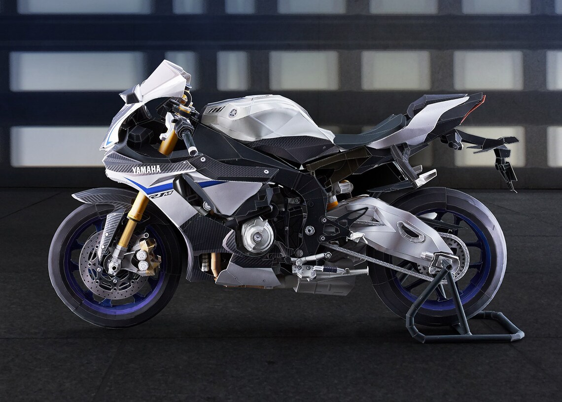 Yamaha YZF-R1M Ultra Realistic Papercraft, 3D Paper Model, Motorcycle ...