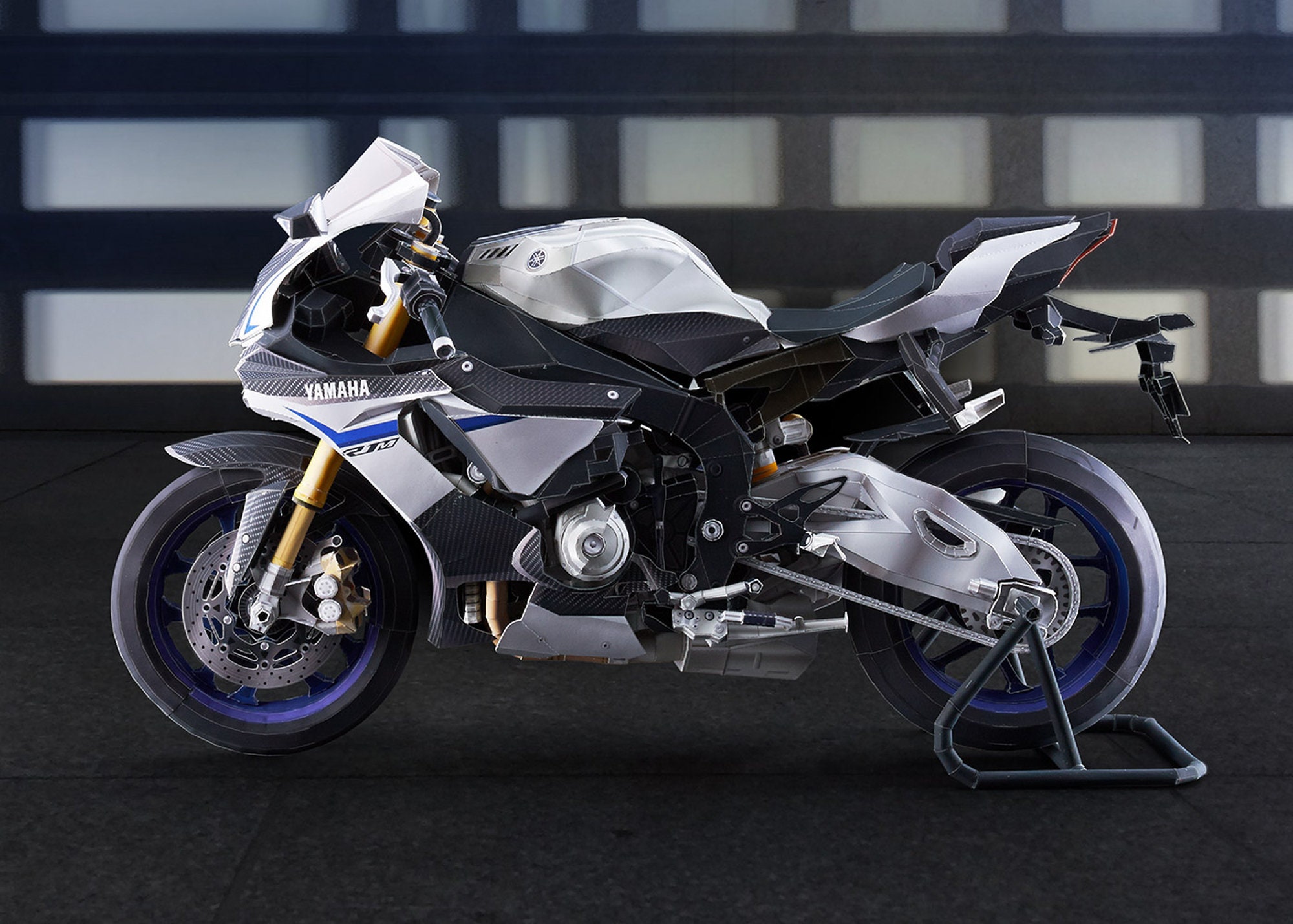 Yamaha YZF-R1M Ultra Realistic Papercraft, 3D Paper Model, Motorcycle ...