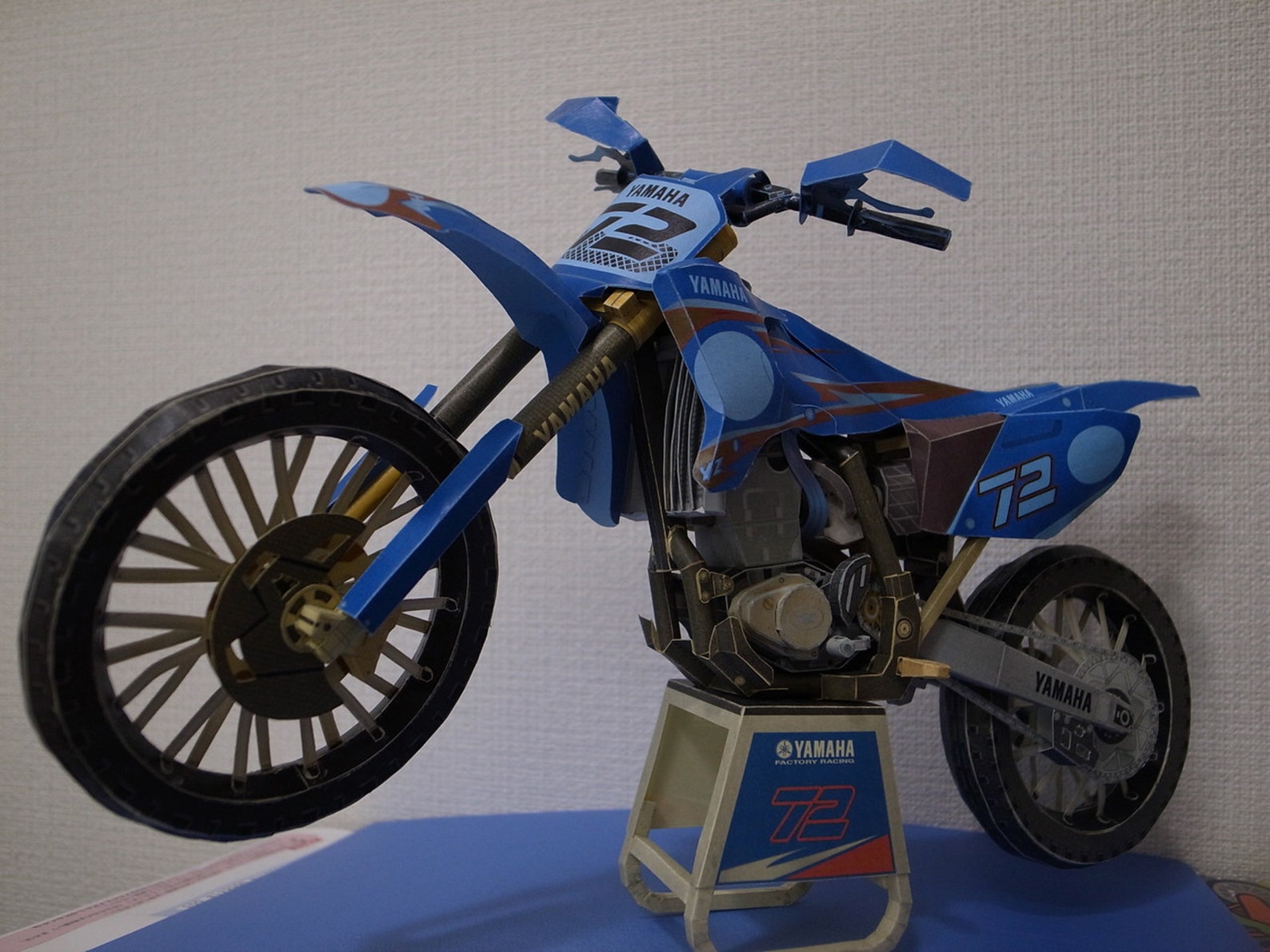 Yamaha YZ450FM Realistic Papercraft 3D Paper Model, Motorcycle, Paper ...