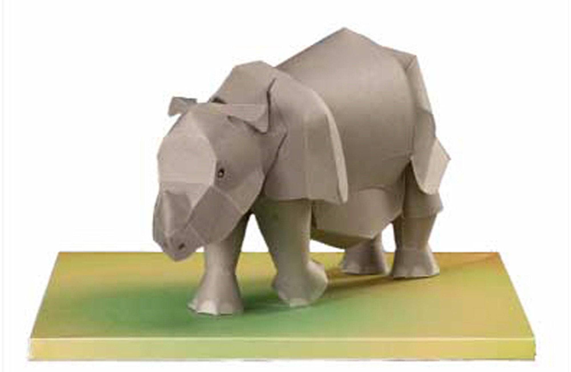 Great Indian Rhinoceros, Papercraft, 3D Paper Model, Animal, Zoo, Paper ...