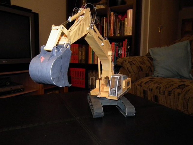 Digger, Papercraft, 3D Paper Model, Animal, Zoo, Paper Craft, Template ...