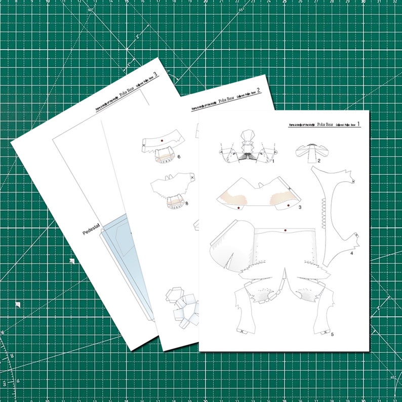 Polar Bear, Papercraft, 3D Paper Model, Animal, Zoo, Paper Craft ...