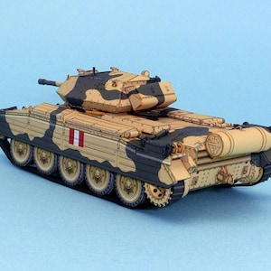 Crusader MK3-1, Papercraft, 3D Paper Model, Soldier, Tank, Paper Craft ...