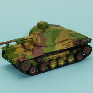 3D Paper Tank Model, DIY Papercraft (PDF Template) - Etsy