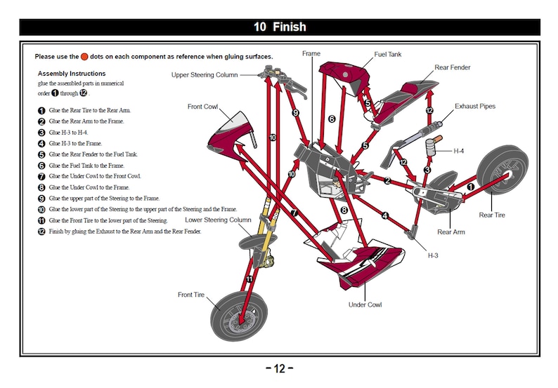 Yamaha YZR-M1 Realistic Papercraft 3D Paper Model, Motorcycle, Paper ...