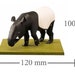 Malayan Tapir, Papercraft, 3D Paper Model, Animal, Zoo, Paper Craft ...