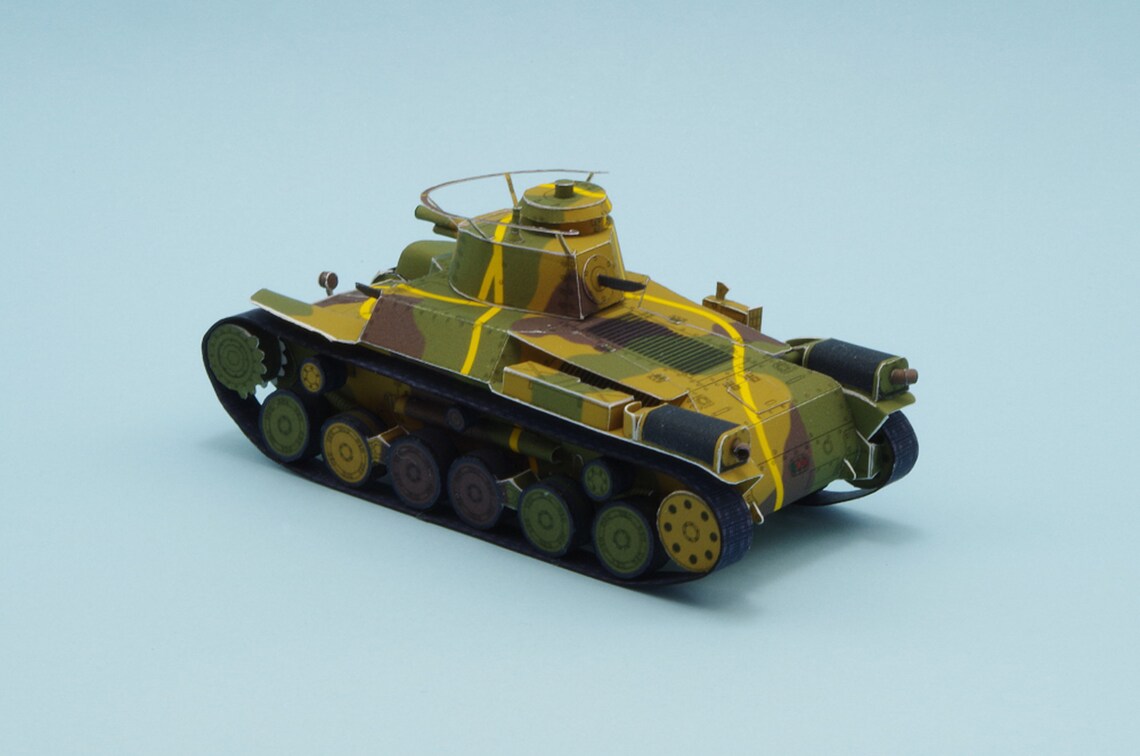 Type97, Papercraft, 3D Paper Model, Soldier, Tank, Paper Craft ...