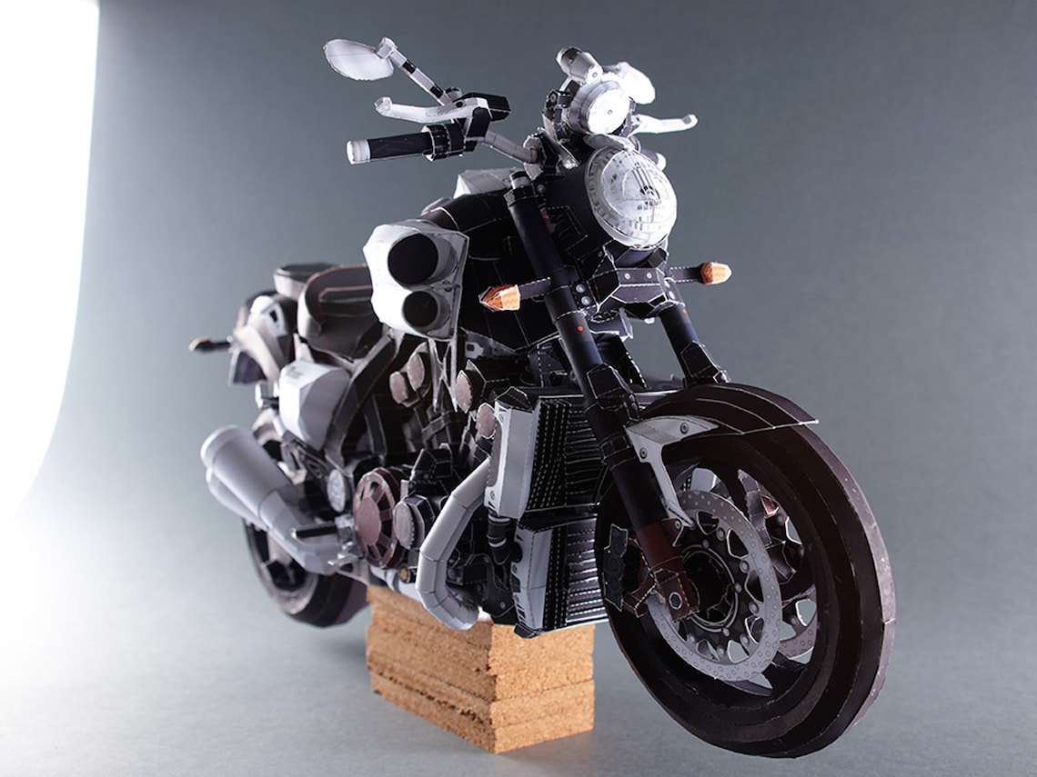 Yamaha Vmax Paper Model, Ultra Realistic 3D Papercraft (PDF Template ...