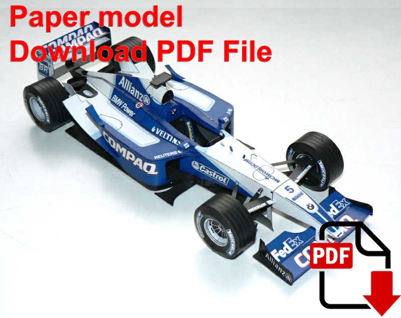 Williams FW24, Papercraft, 3D Paper Model, Animal, Zoo, Paper Craft ...