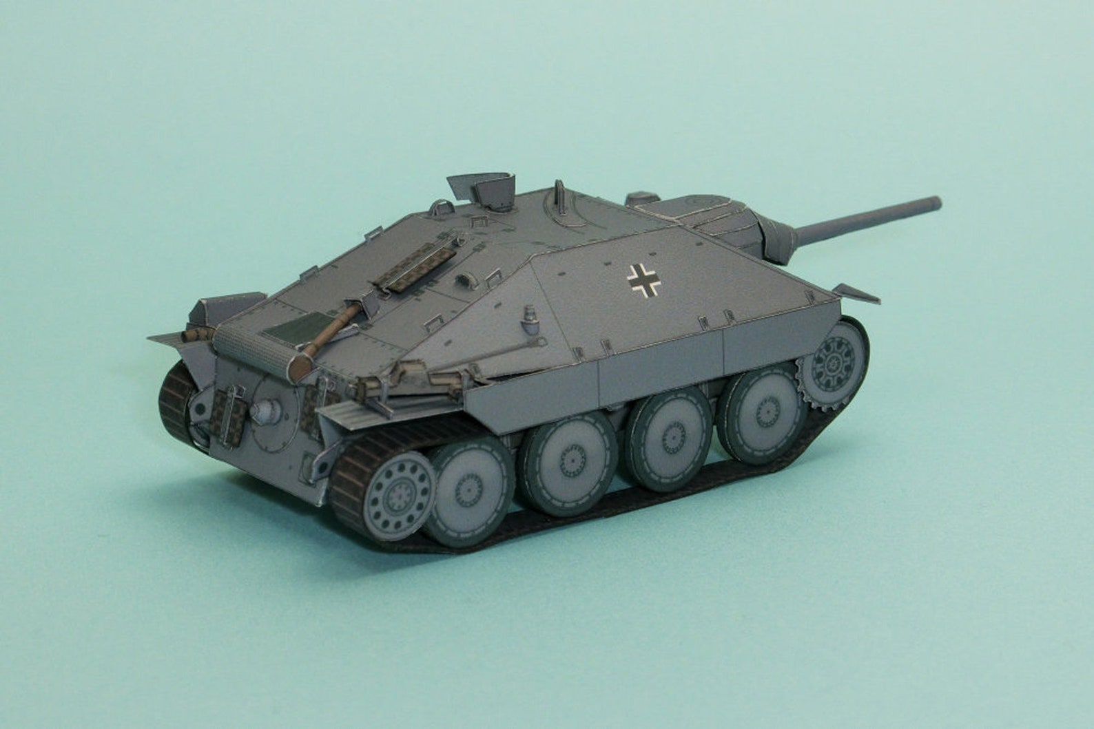 Jagdpanzer 38T Hetzer, Papercraft, 3D Paper Model, Soldier, Tank, Paper ...