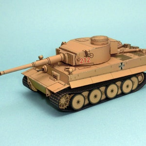 Tiger 1 Gup, Papercraft, 3D Paper Model, Soldier, Tank, Paper Craft ...