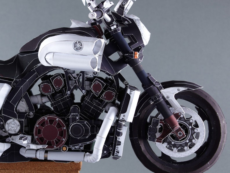 Yamaha Vmax Paper Model, Ultra Realistic 3D Papercraft (PDF Template ...