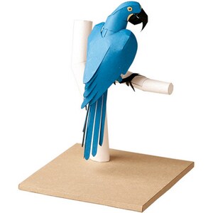 Hyacinth Macaw Papercraft 3D Paper Model Animal Zoo Paper - Etsy