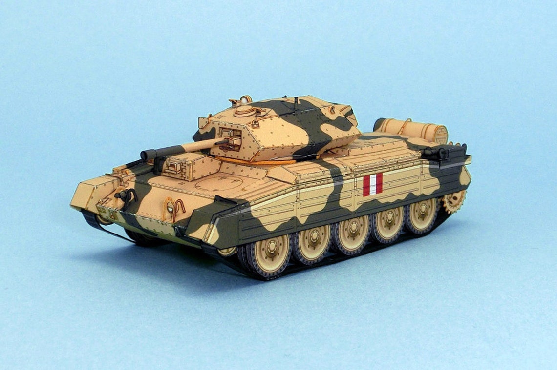 Crusader MK3-1, Papercraft, 3D Paper Model, Soldier, Tank, Paper Craft ...