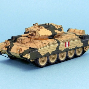 Crusader MK3-1, Papercraft, 3D Paper Model, Soldier, Tank, Paper Craft ...