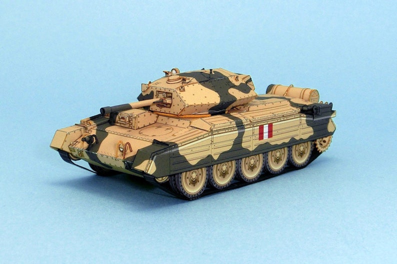 Crusader MK3-1, Papercraft, 3D Paper Model, Soldier, Tank, Paper Craft ...