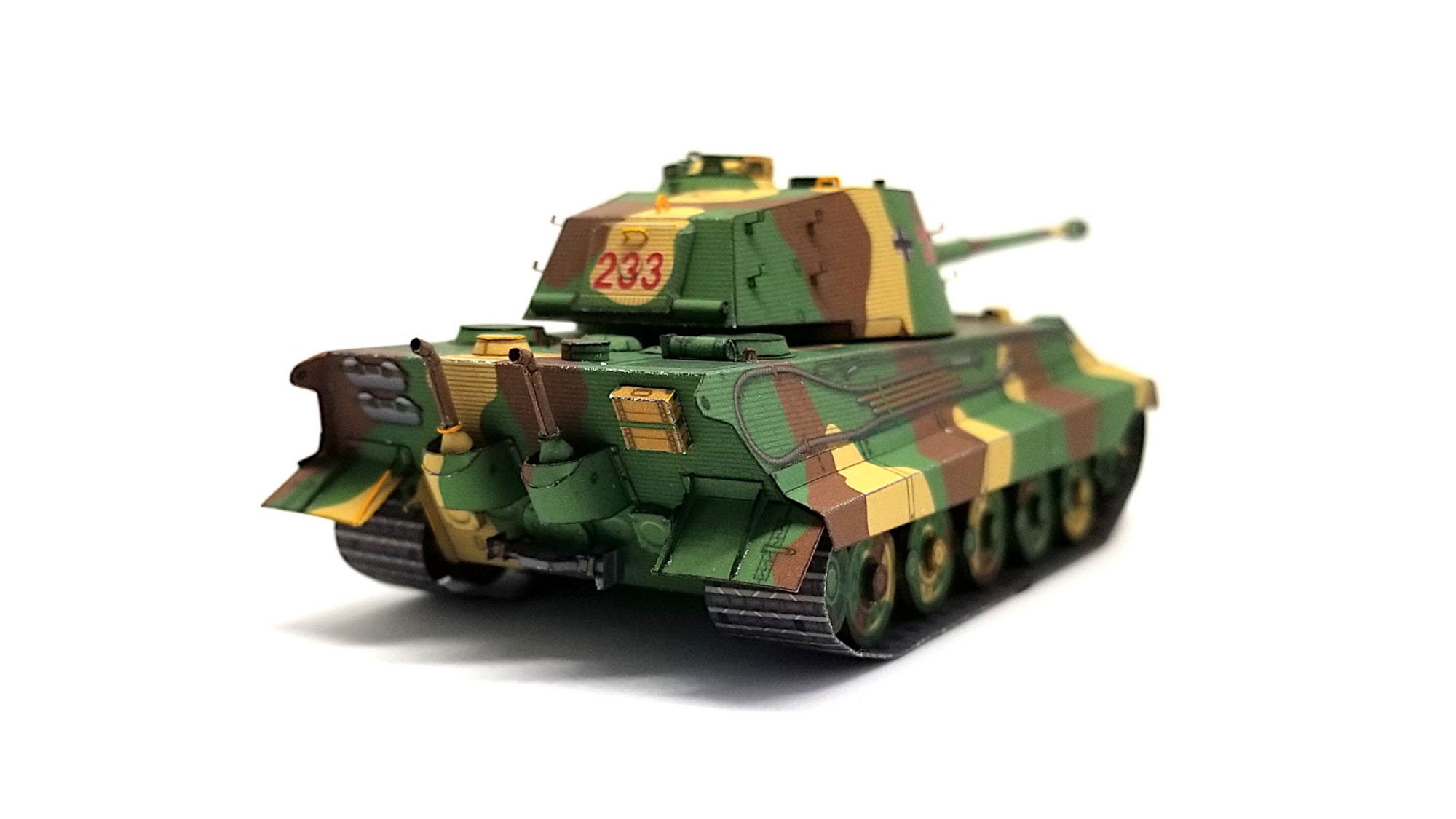 Tiger 2, Papercraft, 3D Paper Model, Soldier, Tank, Paper Craft ...