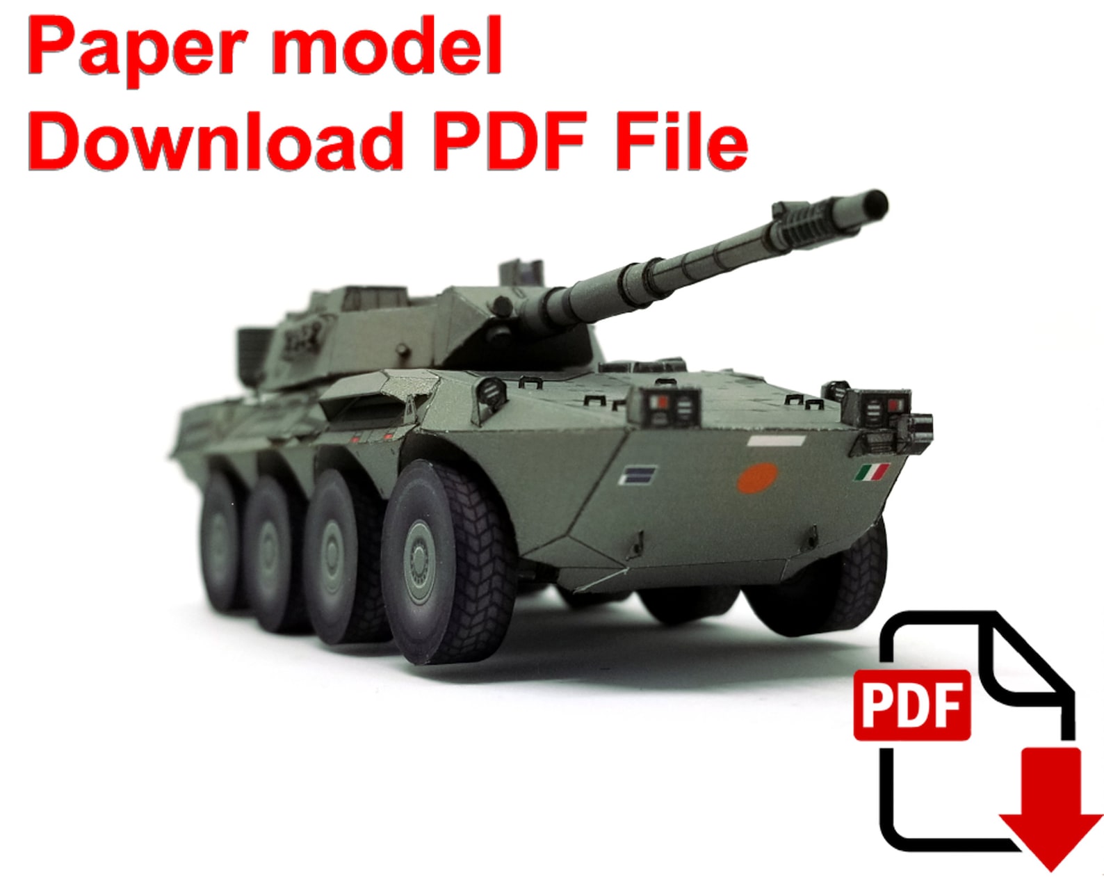 B1 Centauro, Papercraft, 3D Paper Model, Soldier, Tank, Paper Craft ...