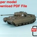 A41 Centurion, Papercraft, 3D Paper Model, Soldier, Tank, Paper Craft ...