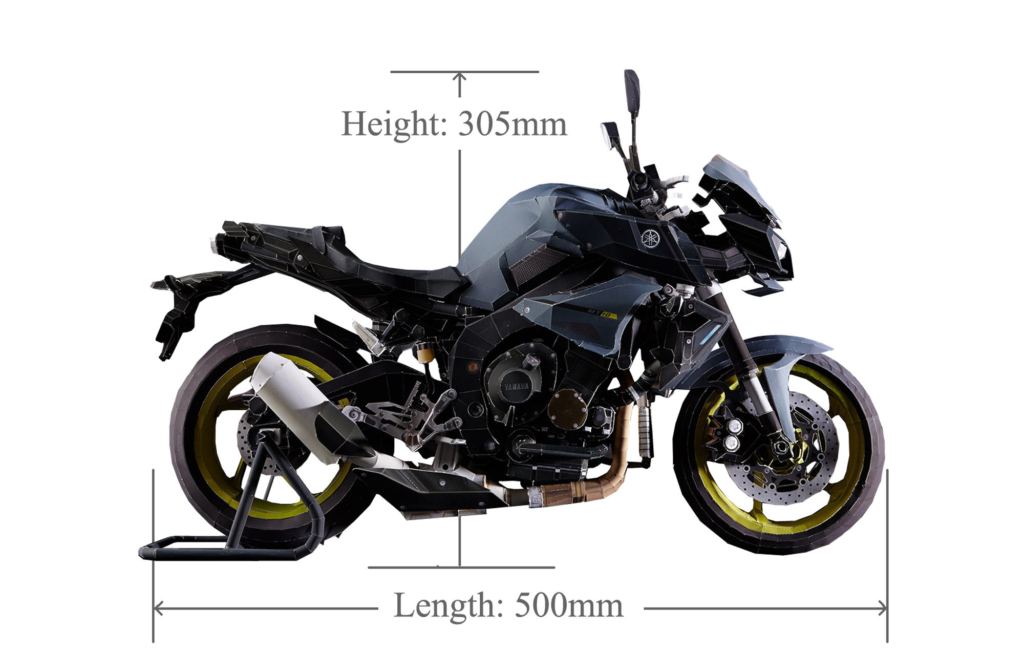 Yamaha MT-10 Ultra Realistic Papercraft, 3D Paper Model, Motorcycle ...