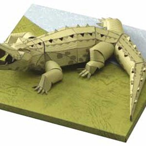 Cuban Crocodile, Papercraft, 3D Paper Model, Animal, Zoo, Paper Craft ...