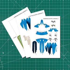 Hyacinth Macaw Paper Model, DIY 3D Papercraft (PDF Template) - Etsy