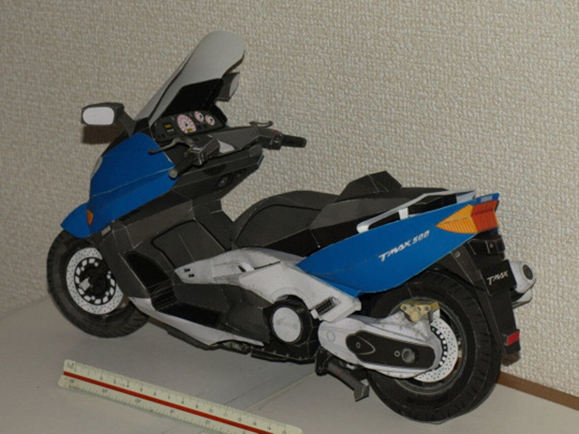 Yamaha Tmax Realistic Papercraft 3D Paper Model Motorcycle - Etsy