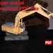 Digger, Papercraft, 3D Paper Model, Animal, Zoo, Paper Craft, Template ...