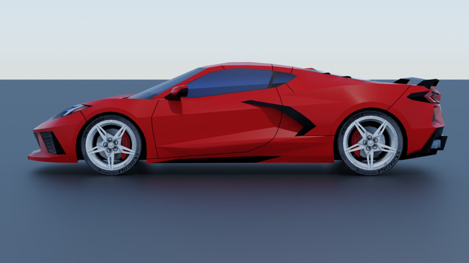 C8 Corvette Paper Model, 3D Papercraft Template (PDF) - Etsy