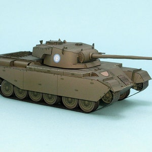 A41 Centurion, Papercraft, 3D Paper Model, Soldier, Tank, Paper Craft ...