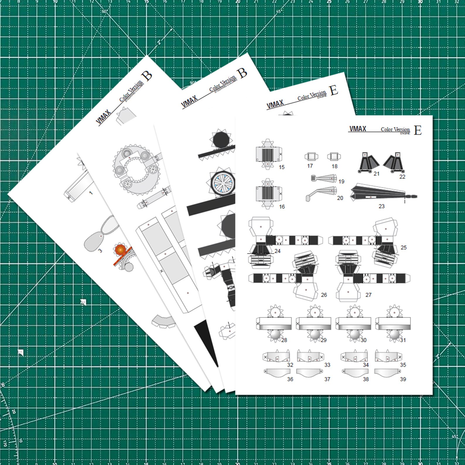 Yamaha Vmax Papercraft Model, Realistic 3D Motorcycle (PDF Template) - Etsy