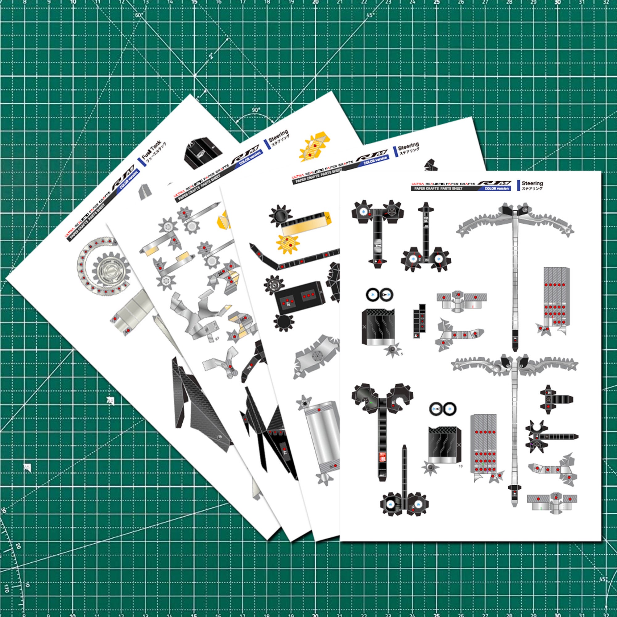 Yamaha YZF-R1M Ultra Realistic Papercraft, 3D Paper Model, Motorcycle ...