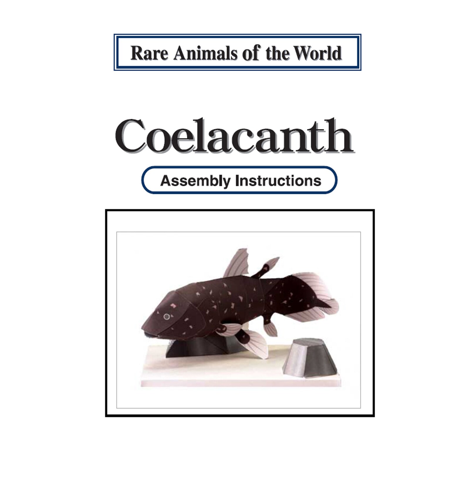 Coelacanth, Papercraft, 3D Paper Model, Animal, Zoo, Paper Craft ...