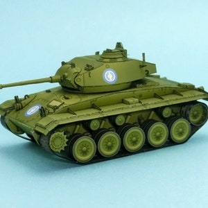 M24 Chaffee, Papercraft, 3D Paper Model, Soldier, Tank, Paper Craft ...