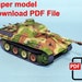 Panther G Type, Papercraft, 3D Paper Model, Soldier, Tank, Paper Craft ...