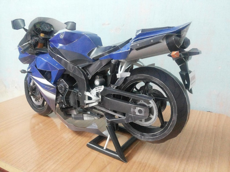 Yamaha YZF-R1-US Realistic Papercraft 3D Paper Model, Motorcycle, Paper ...