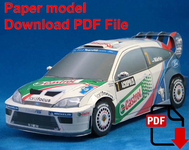 Focus RS, Papercraft, 3D Paper Model, Animal, Zoo, Paper Craft ...