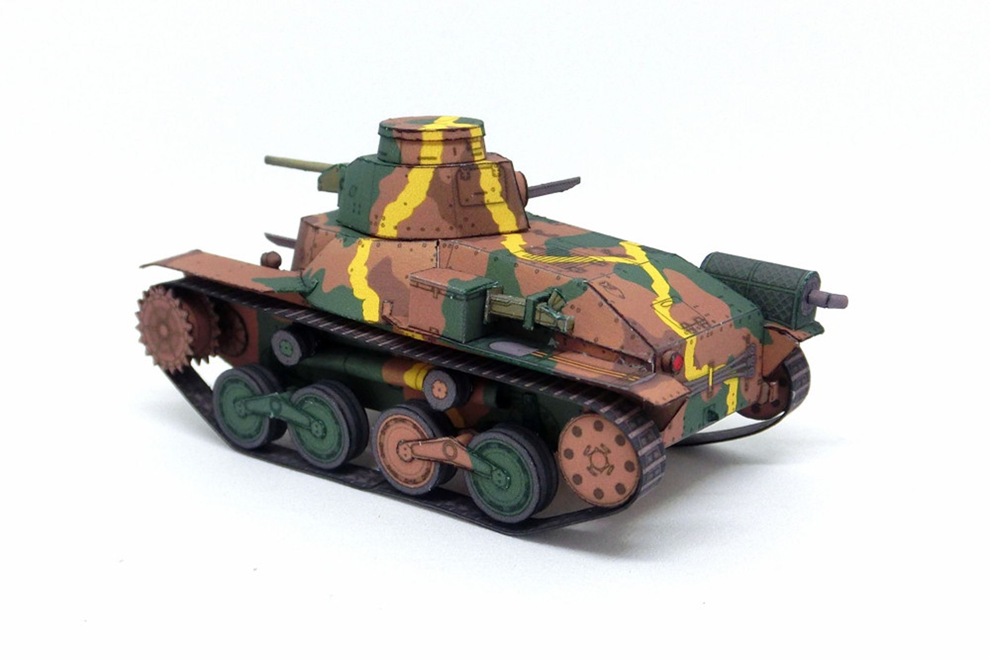 Type95, Papercraft, 3D Paper Model, Soldier, Tank, Paper Craft ...