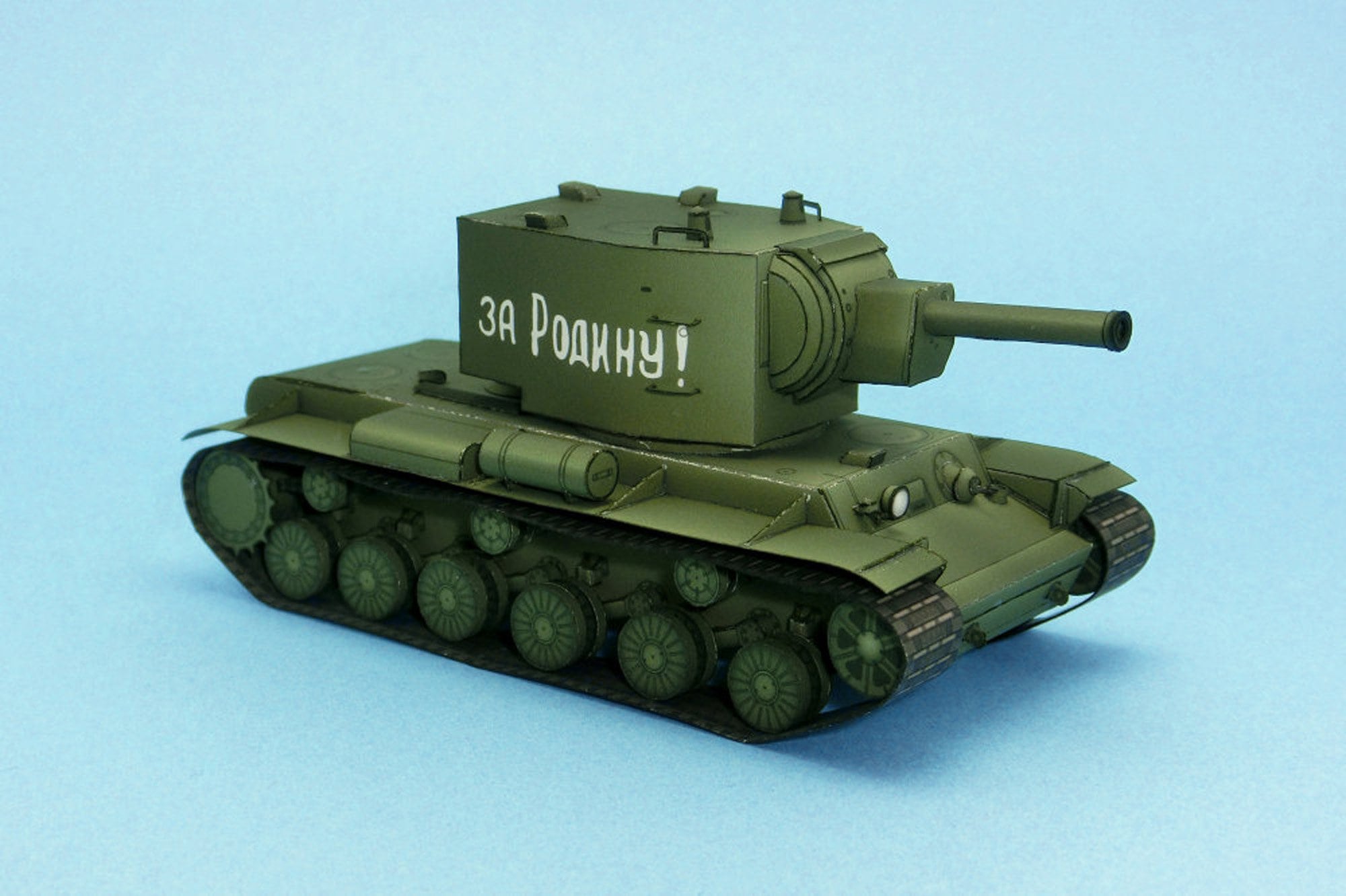 KV-2, Papercraft, 3D Paper Model, Soldier, Tank, Paper Craft, Template ...