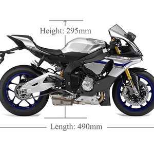 Yamaha YZF-R1M Ultra Realistic Papercraft, 3D Paper Model, Motorcycle ...