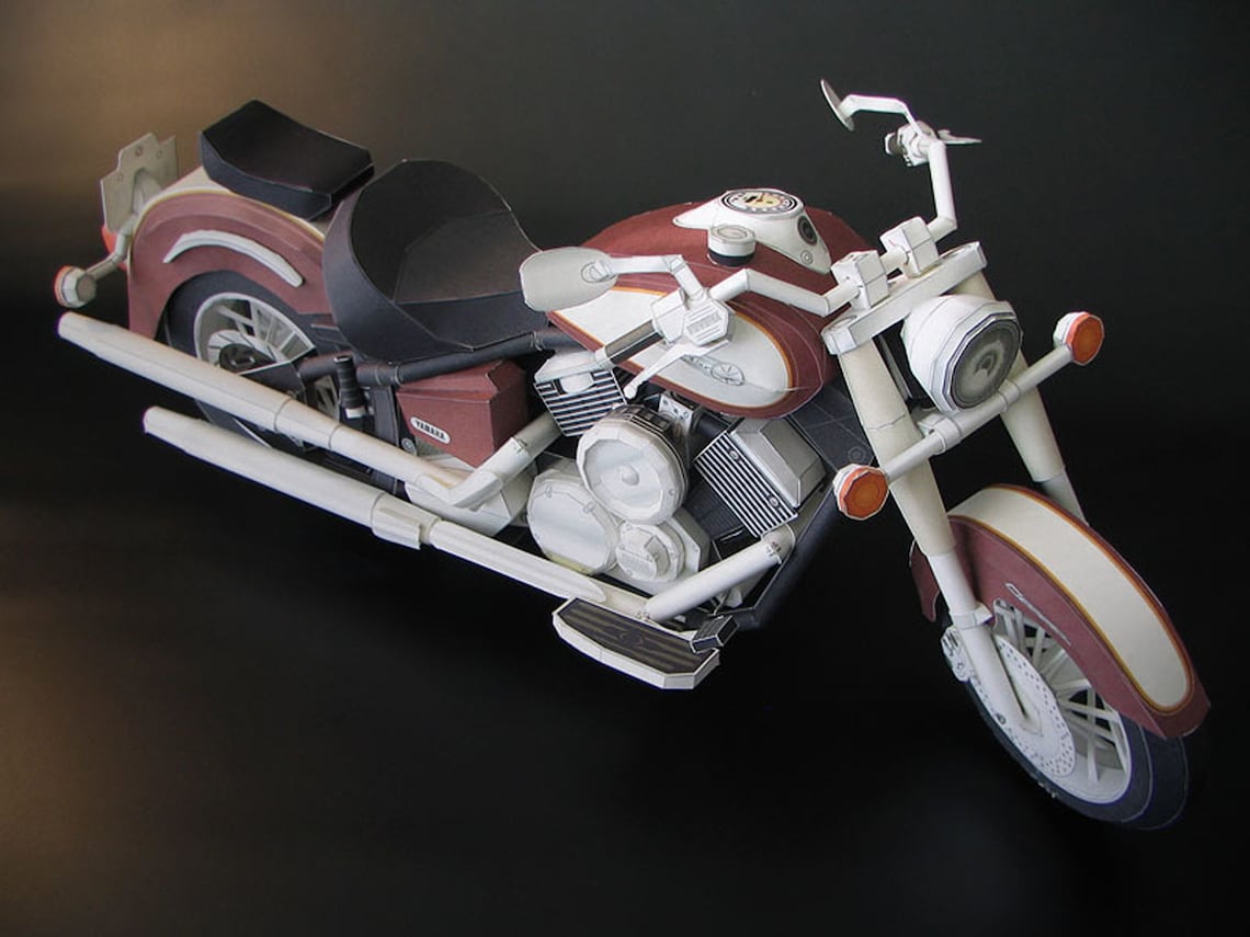 Yamaha DSC11 Papercraft Model, 3D Motorcycle DIY (PDF Template) - Etsy