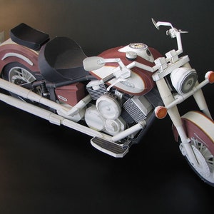 Yamaha DSC11 Realistic Papercraft, 3D Paper Model, Motorcycle, Paper ...