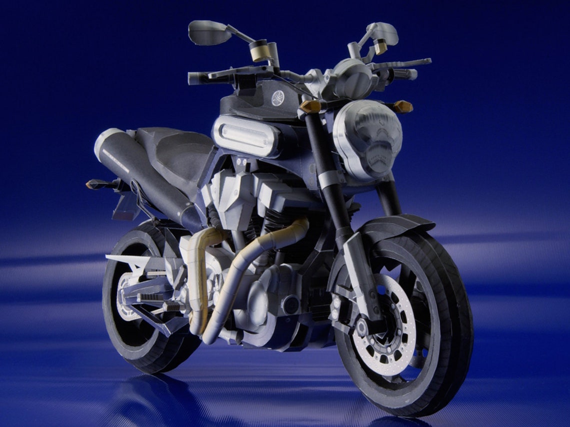 Yamaha MT-01 Ultra Realistic Papercraft, 3D Paper Model, Motorcycle ...