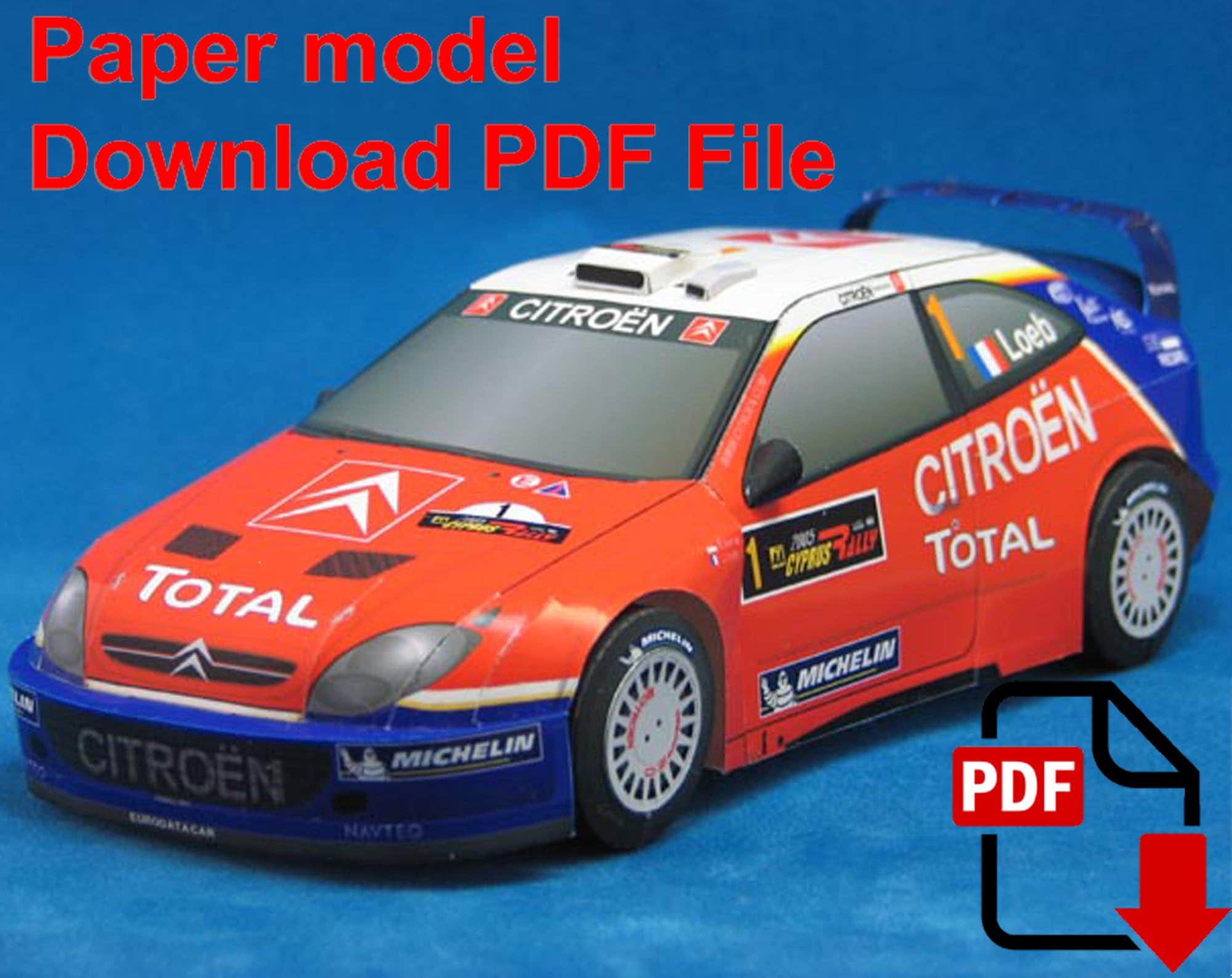 Citroen Xsara, Papercraft, 3D Paper Model, Animal, Zoo, Paper Craft ...