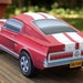 68 Shelby Mustang, Papercraft, 3D Paper Model, Animal, Zoo, Paper Craft ...