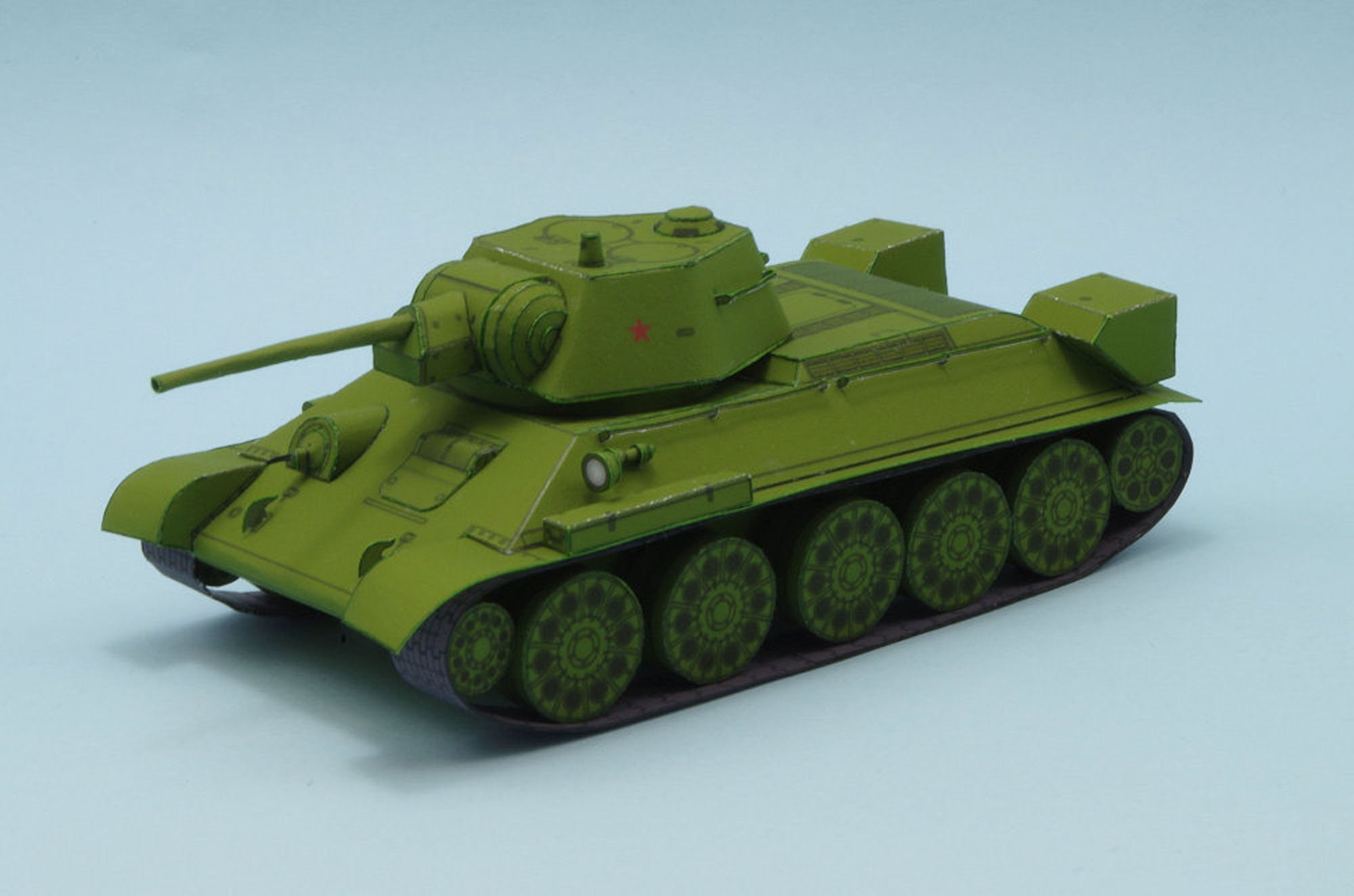 T34-76 Tank Paper Model, DIY 3D Papercraft (PDF Template) - Etsy